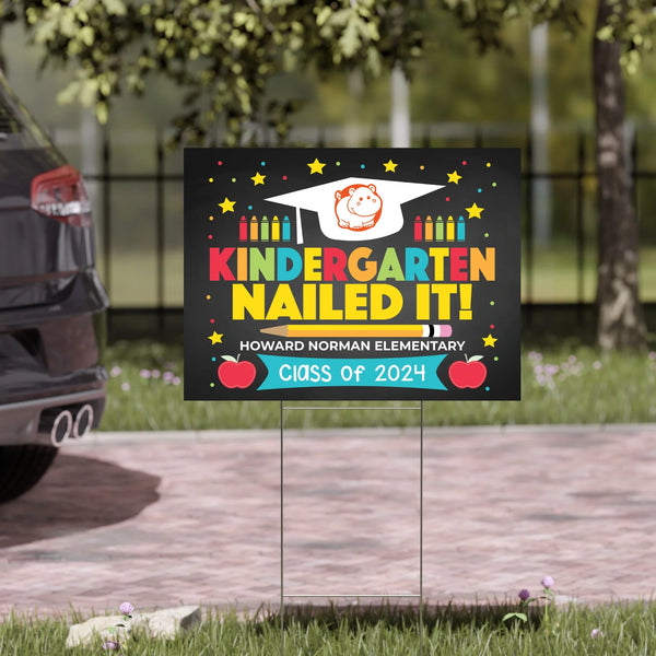 Howard Norman Graduation Signs 2024 On-Demand-Kindergarten Yard Sign w ...