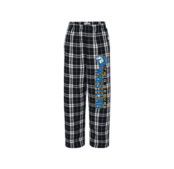 Twin Groves Wrestling-Boxercraft Youth Flannel Pants On-Demand ...
