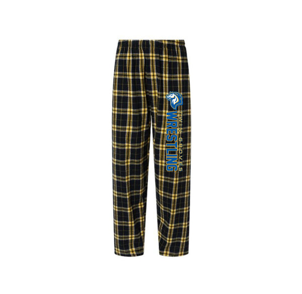 Twin Groves Wrestling-Boxercraft Adult Flannel Pants On-Demand ...