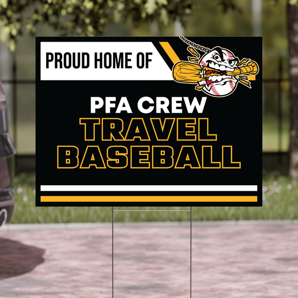 PFA Crew-Yard Sign with Stake - SpiritHero.com