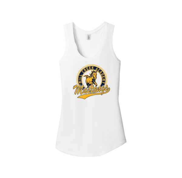 MCA Mustang Gallop 2025-Womens Perfect Tri Racerback Tank On-Demand Ro ...