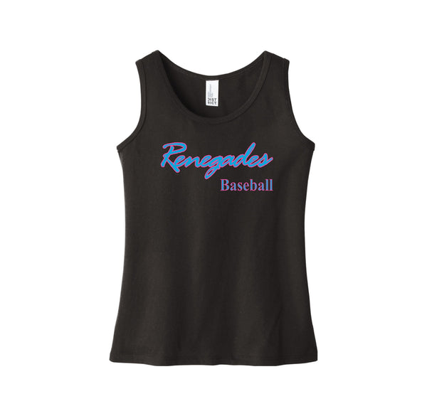 Renegades Baseball Team-District Girls V.I.T. Tank On-Demand Typograph ...