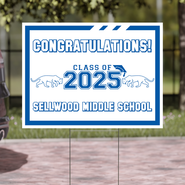 Sellwood Middle School 8th Grade Grad Signs 2025 On-Demand - SpiritHero.com