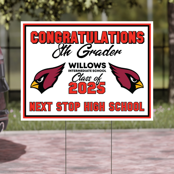 Willows Intermediate Grad Signs 2025 On-Demand - SpiritHero.com