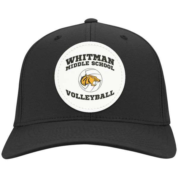 Whitman MS Volleyball-CP80 Twill Cap - Circle Patch - SpiritHero.com