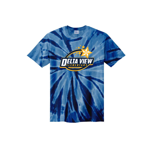 Delta View Elementary-Youth Unisex Port & Co Tie-Dye Shirt On-Demand O ...