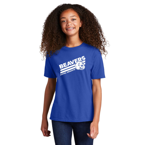 LHES-Youth Port & Co Unisex Fan Favorite Premium Tee White Logo ...