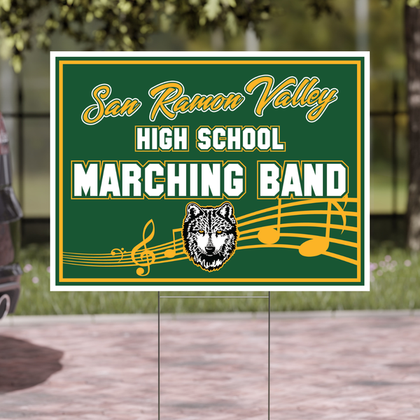 SRVHS Band-Yard Sign w/ Stake - MARCHING BAND - SpiritHero.com