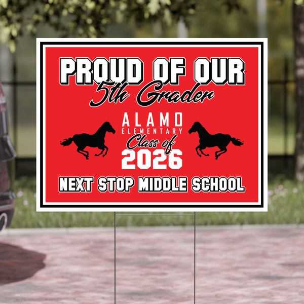 Alamo Elementary 5th Grade Signs Store On-Demand - SpiritHero.com