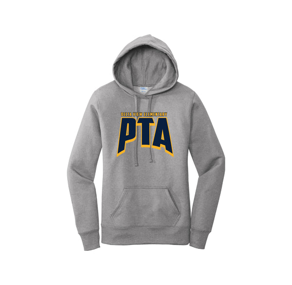 Delta View Elementary-Ladies Port & Co Core Fleece Pullover Hooded Swe ...