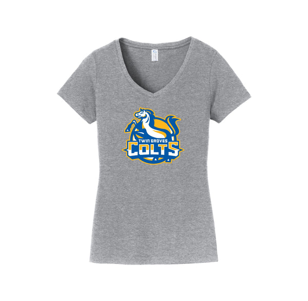 TWMS-Womens Fan Favorite V-Neck Tee On-Demand Colt Logo - SpiritHero.com