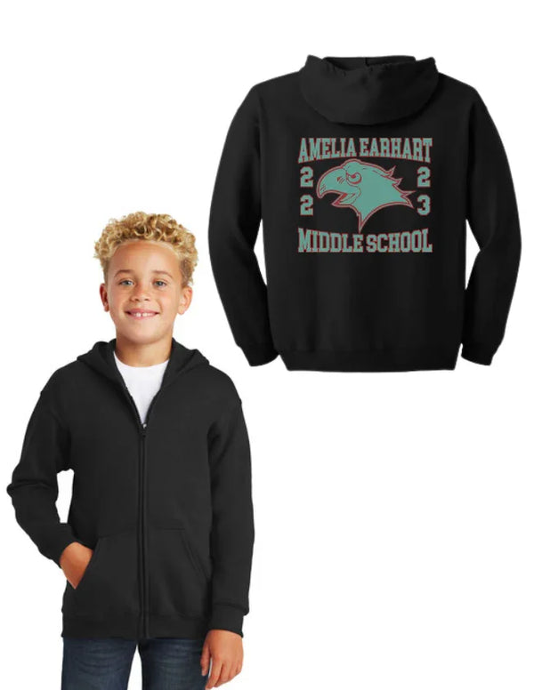 Amelia Earhart Spirit Wear 22 On-Demand-Unisex Zip-Up Teal - SpiritHero.com